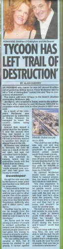 Sunday World – Kevin McGeever Scam Report - Diarmaid Condon